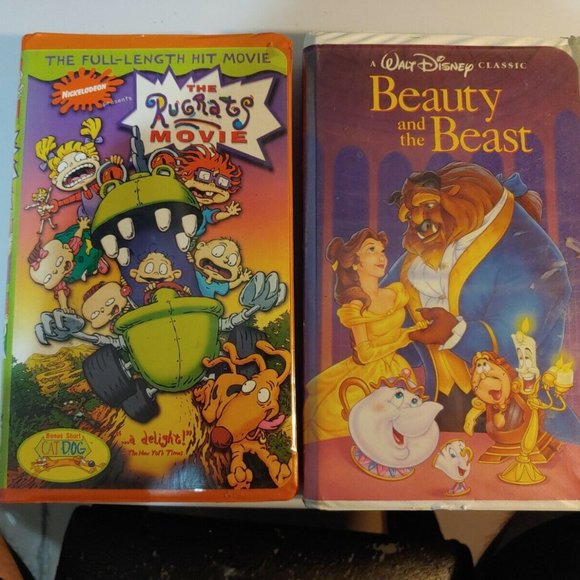 Nickelodeon | Media | The Rugrats Movie Vhs 999 Clam Shell Black Diamond Version Beauty Beast ...